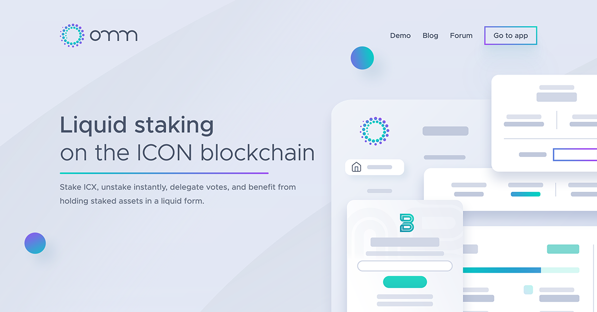 Liquid staking on the ICON blockchain | Omm